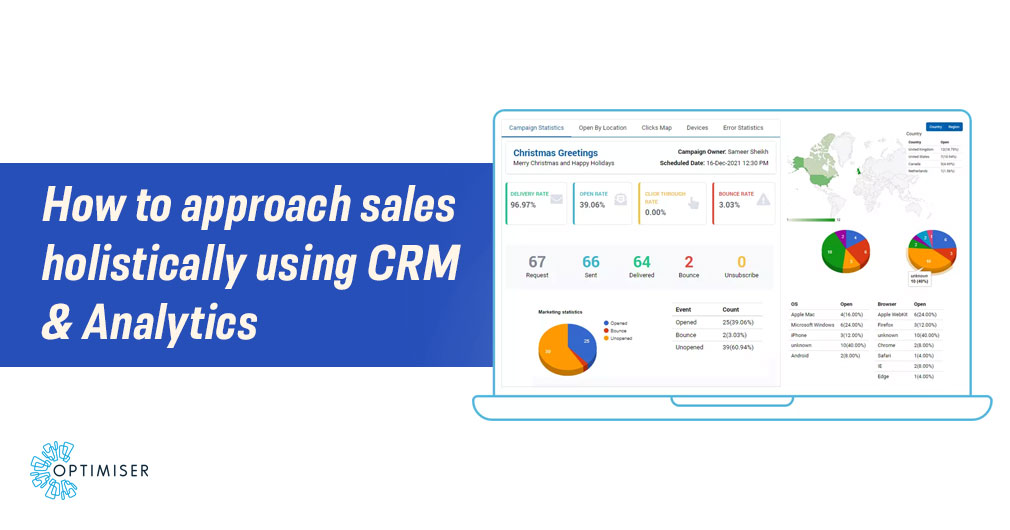How to approach sales holistically using CRM & Analytics? | optimiser